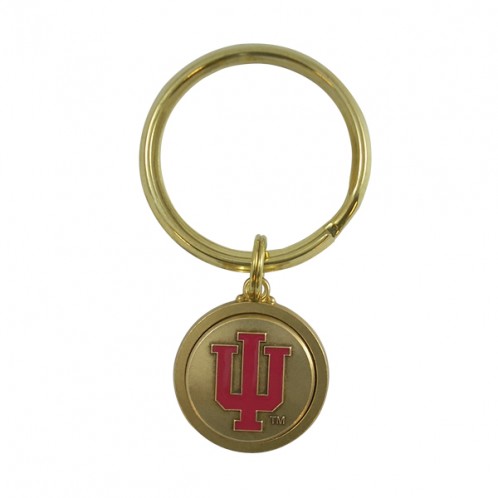 IU Brass Charm Key Tag. Indiana University Key Tags. | IMC Retail
